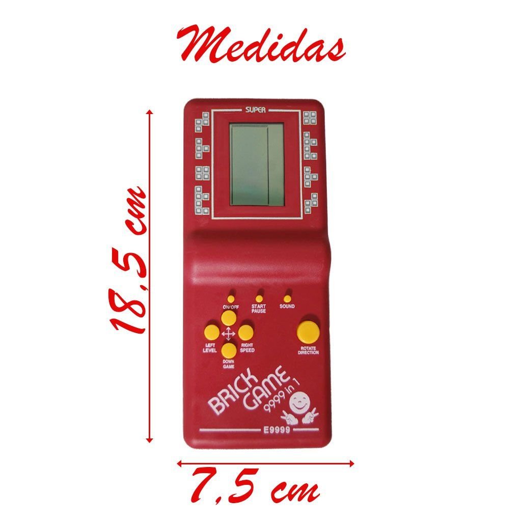 Mini Game Retrô Portátil Brick Game 9999 In 1